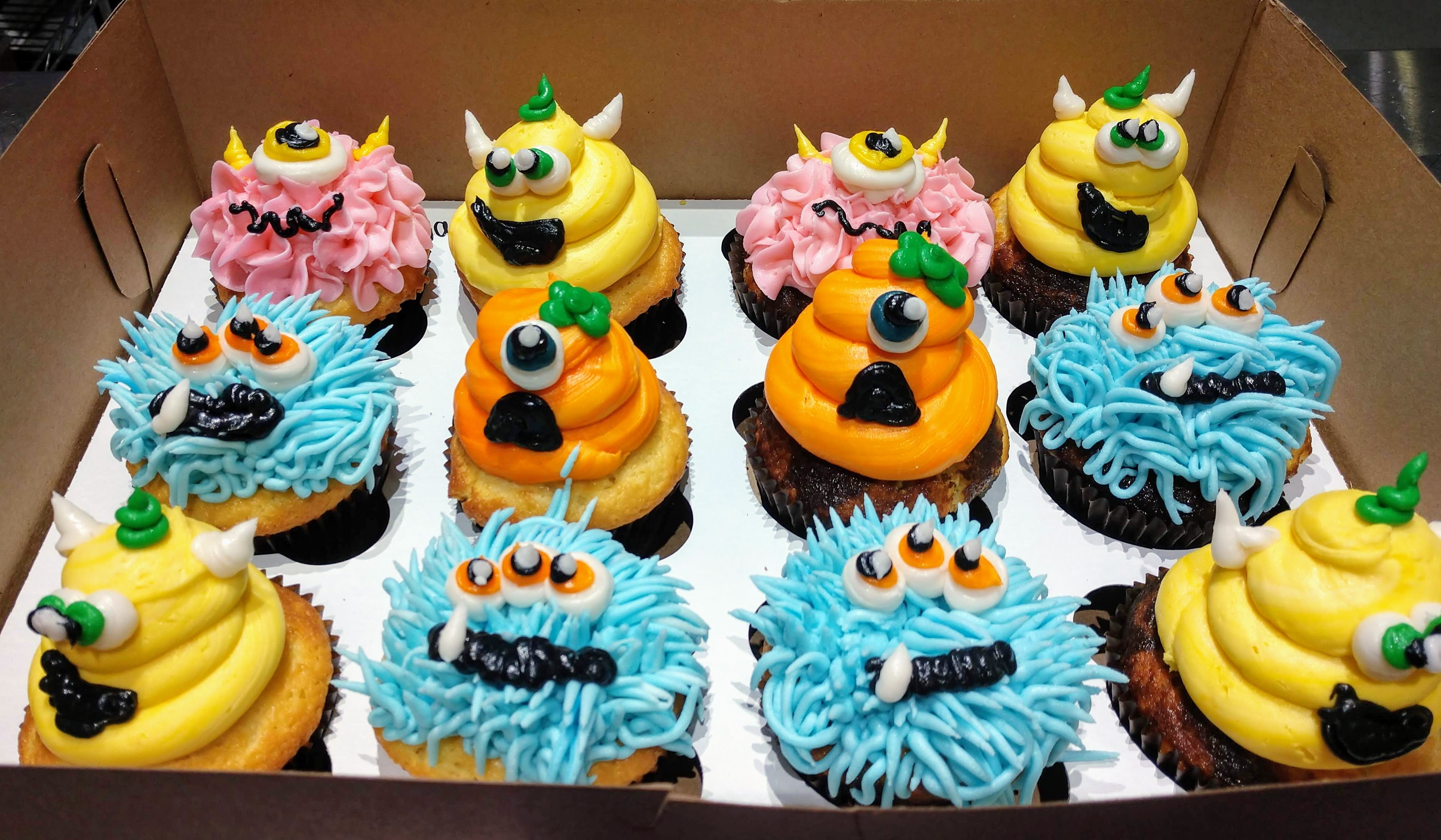 Cupcakes - Monster Decorated | Shop Get Caked Bakery Online